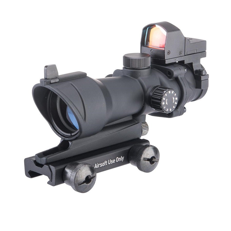 Element 4x32 Magnified Scope w/ Illuminated Reticle & Red Dot Reflex ...