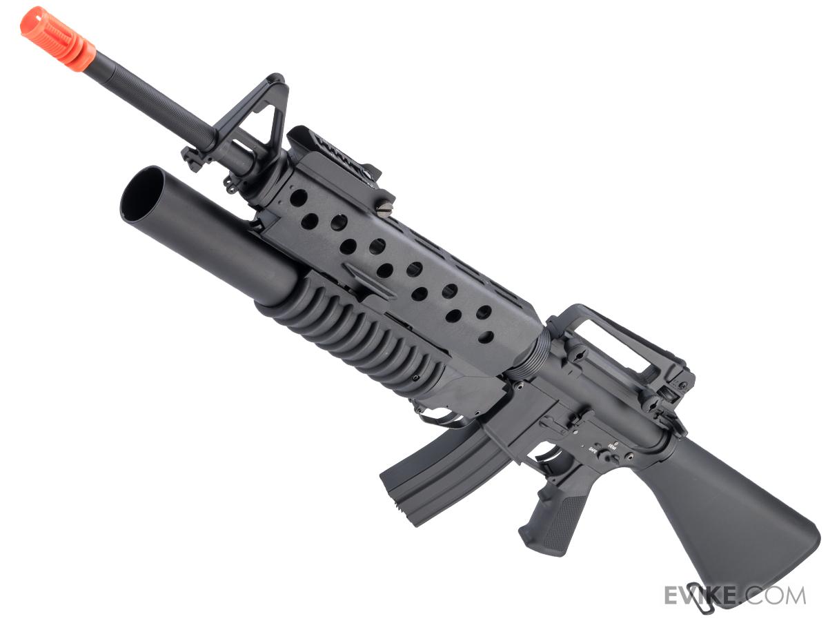 E&C Airsoft M16A4 Airsoft AEG Rifle w/ M203 40mm Airsoft Grenade Launcher | Dead End Outfitters
